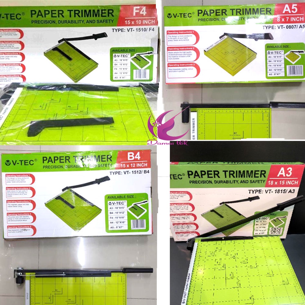 Jual Alat Pemotong Kertas A3 A5 A4 B4 F4 Paper Treamer V Tec Shopee