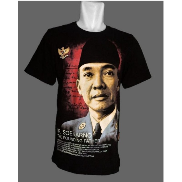 Jual kaos soekarno/bungkarno/kaos kirangan/kaos wayang/kaos 3D/kaos ...