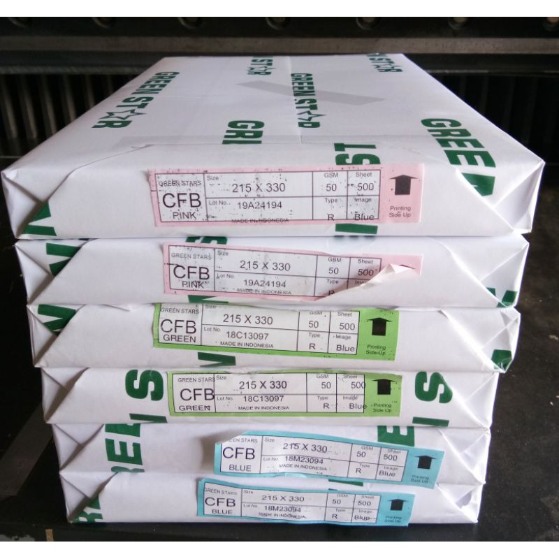 Jual Kertas NCR merk GREENSTAR Middle ukuran Folio | Shopee Indonesia