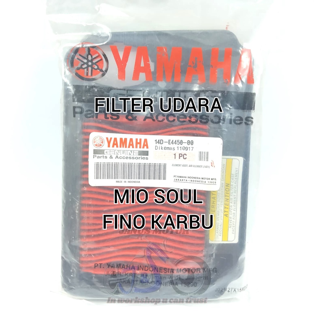 Jual FILTER UDARA MIO SOUL KARBU DAN FINO KARBURATOR 14D KUALITAS ...