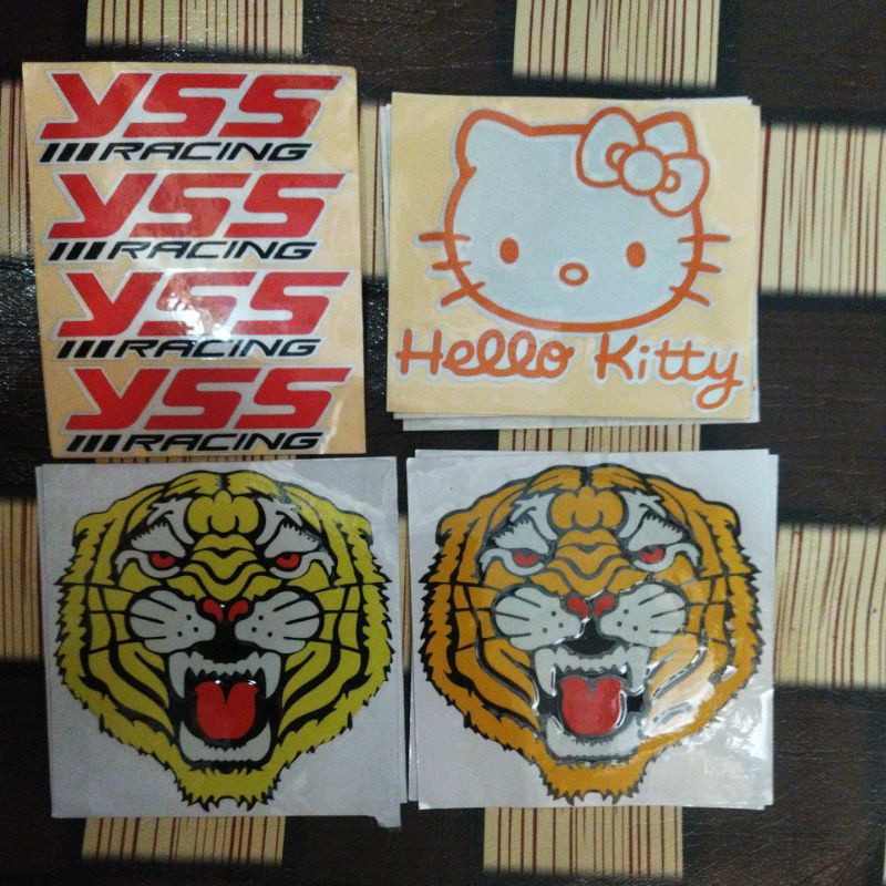 Jual sticker cutting harimau, yss, hello kitty | Shopee Indonesia