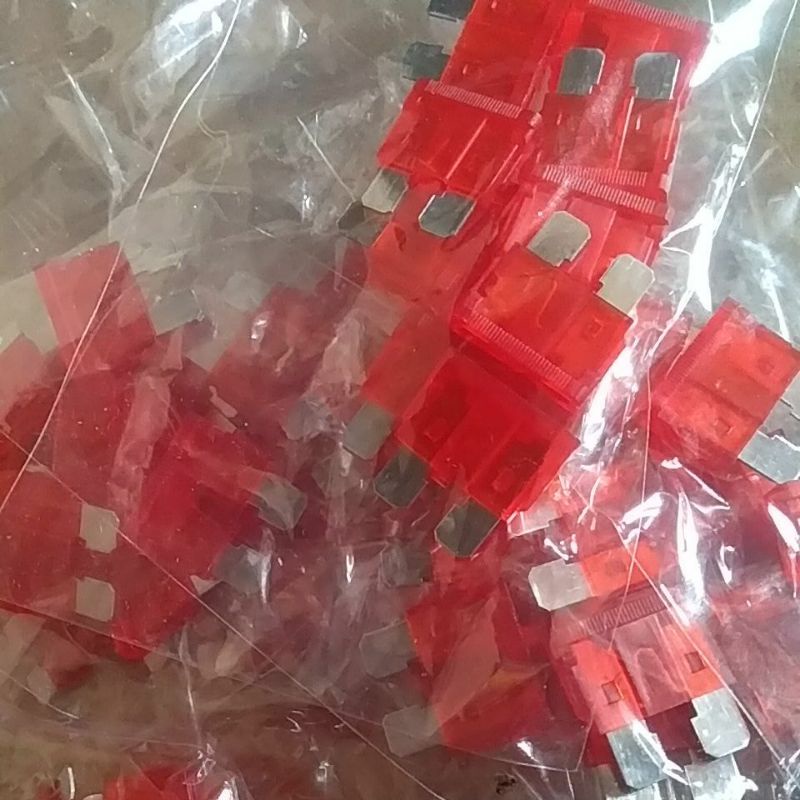 Jual SEKRING FUSE MINI BLADE10A /15A SEKRING TUSUK TANCAP KECIL/TANCAP ...
