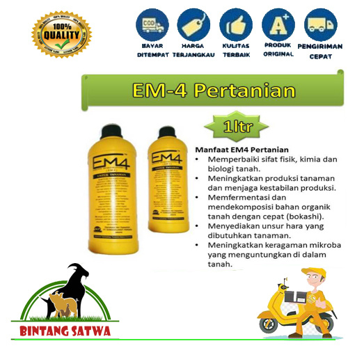 Jual EM4 Pertanian Bakteri Starter Pengurai Sampah dan Bahan Organik ...