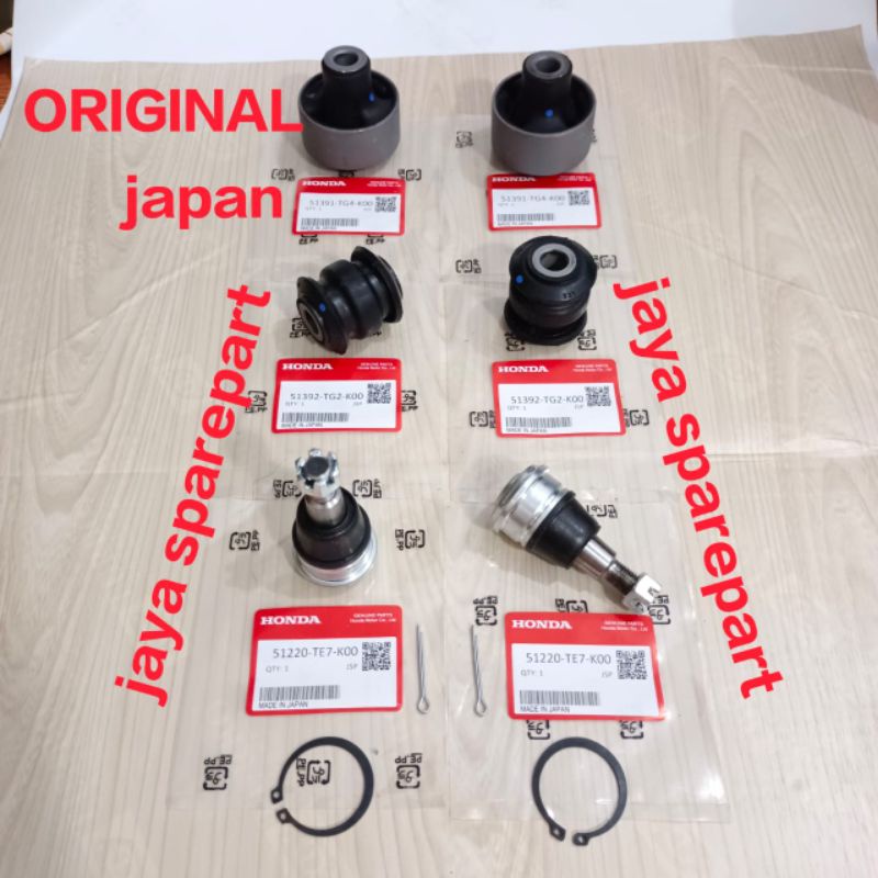 Jual BUSHING LOWER ARM BESAR KECIL+BALL JOINT MOBILIO BRIO BRV 1SET ...