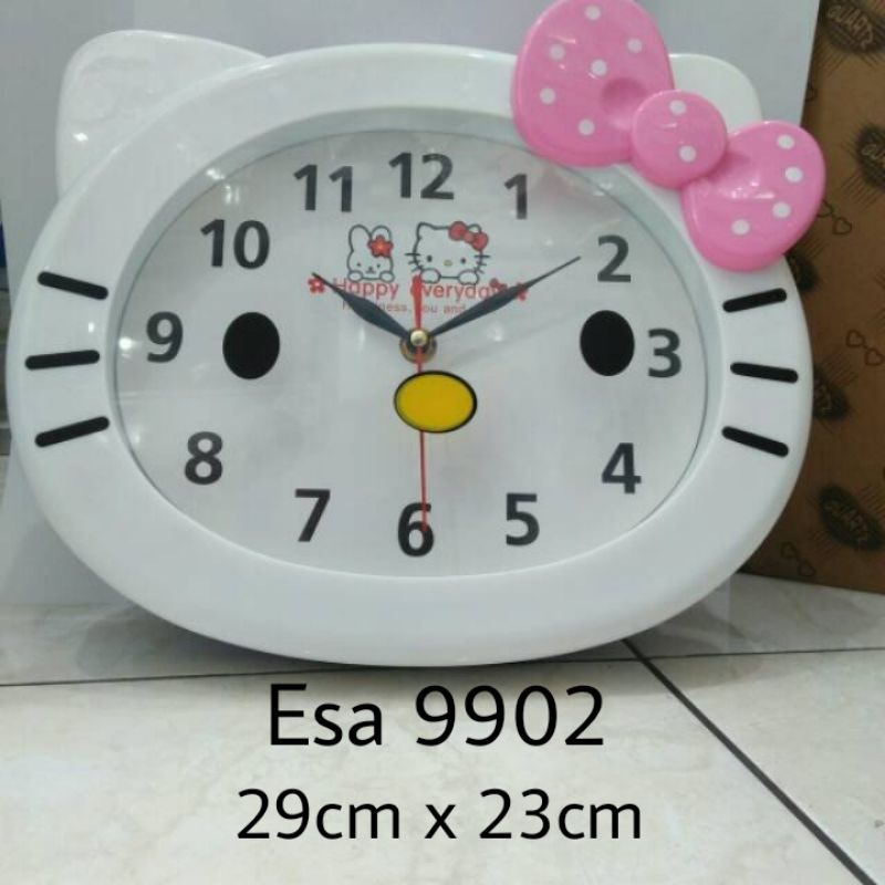 Jual JAM DINDING ANAK HELLO KITTY LUCU 9902 | Shopee Indonesia