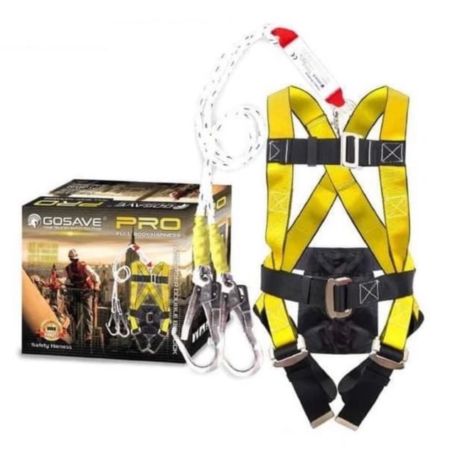 Jual Full Body Harness Double Hook Absorber Gosave Pro | Shopee Indonesia