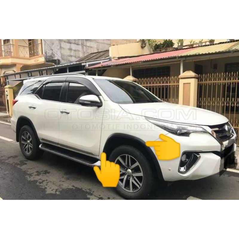 Jual Over fender Bodykit Spoiler fender depan fortuner vrz original ...