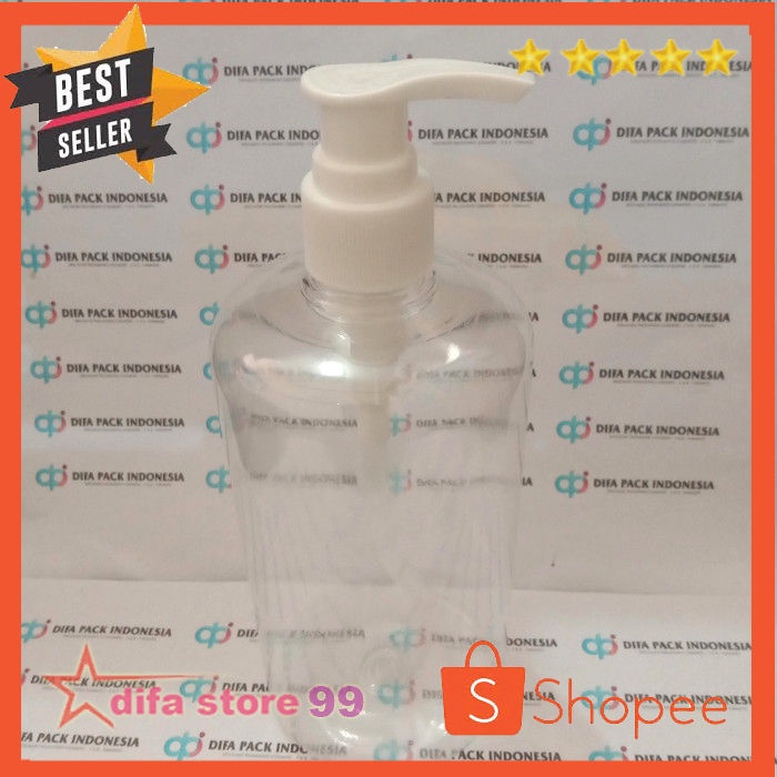 Jual Botol PET 500ML pump lotion putih body nat ( Paket isi 10 pcs ...
