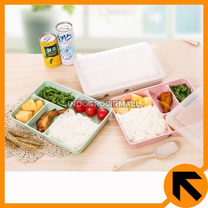 Jual Lunch Box Tempat Makan Anak Kotak Makan Anak WHEAT STRAW SNACK BOX ...