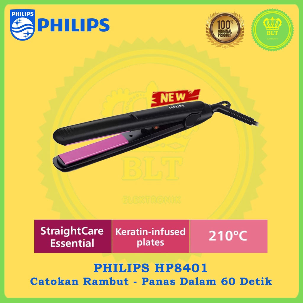 Jual PHILIPS HP8401 Catokan Rambut Low End Straightener General HP8401 ...