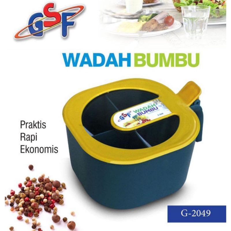 Jual Kotak Bumbu 4 In 1/Tempat Bumbu Dapur/Bahan Plastik gsf G-2048 | Shopee Indonesia