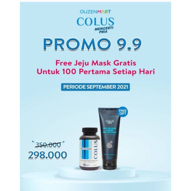 Jual Colus Men Collagen dan Colus Jeju Mask Peel | Shopee Indonesia