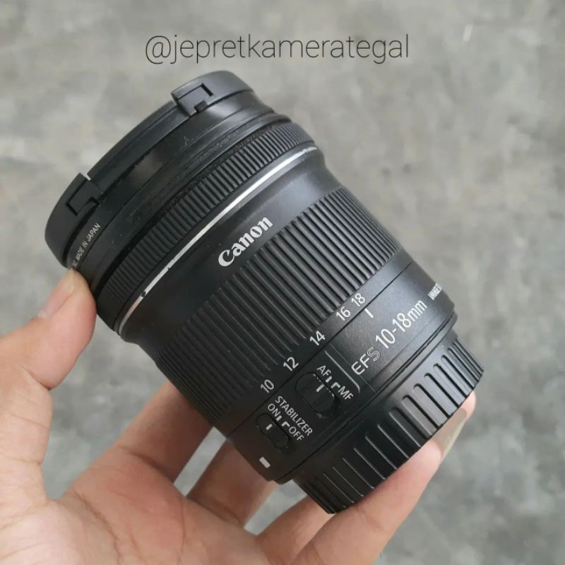 Jual LENSA WIDE CANON 10-18MM IS STM MULUS | Shopee Indonesia