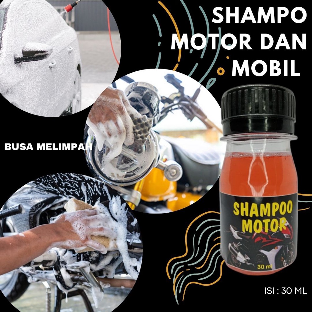 Jual SHAMPO MOTOR DAN MOBIL 30 ML SHAMPO MOTOR MURAH BUSA BANYAK BIKIN ...