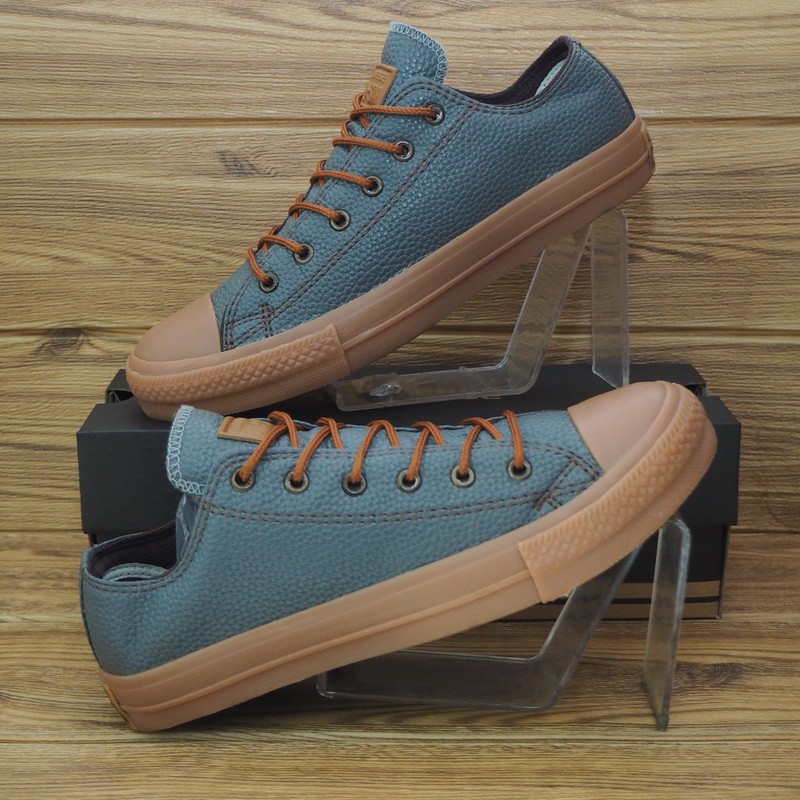 Jual CONVERSE ALL STAR KULIT MOTIF KULIT JERUK SEPATU PRIA WANITA ABU ...