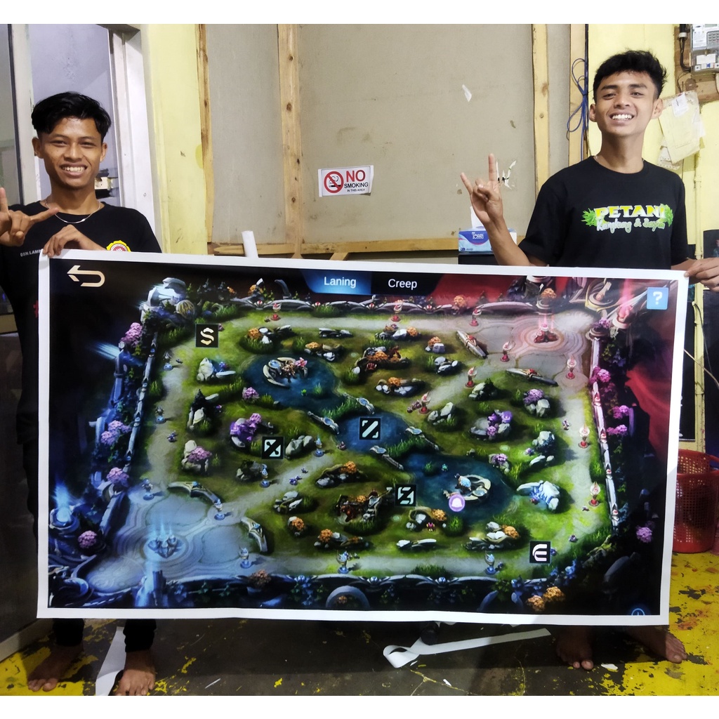 Jual Map Peta Mobile Legends buat turnamen / hiasan dinding map ml map ...