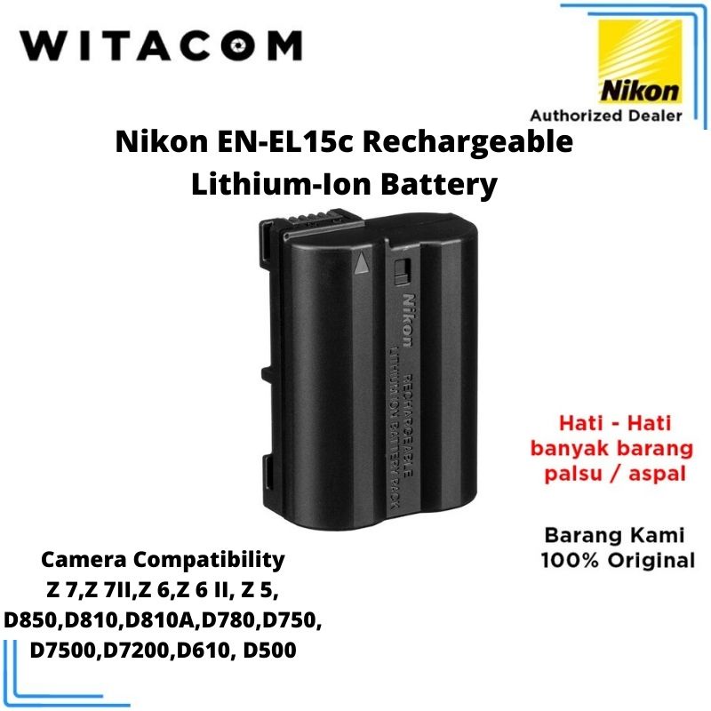 Jual Nikon EN-EL15c Rechargeable Lithium-Ion Battery - Original | Shopee Indonesia