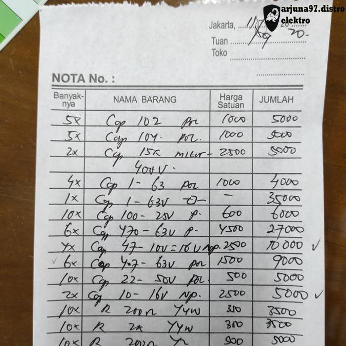 Jual Satu Nota, Rp 133,000 Marcojiw99 Dijamin | Shopee Indonesia