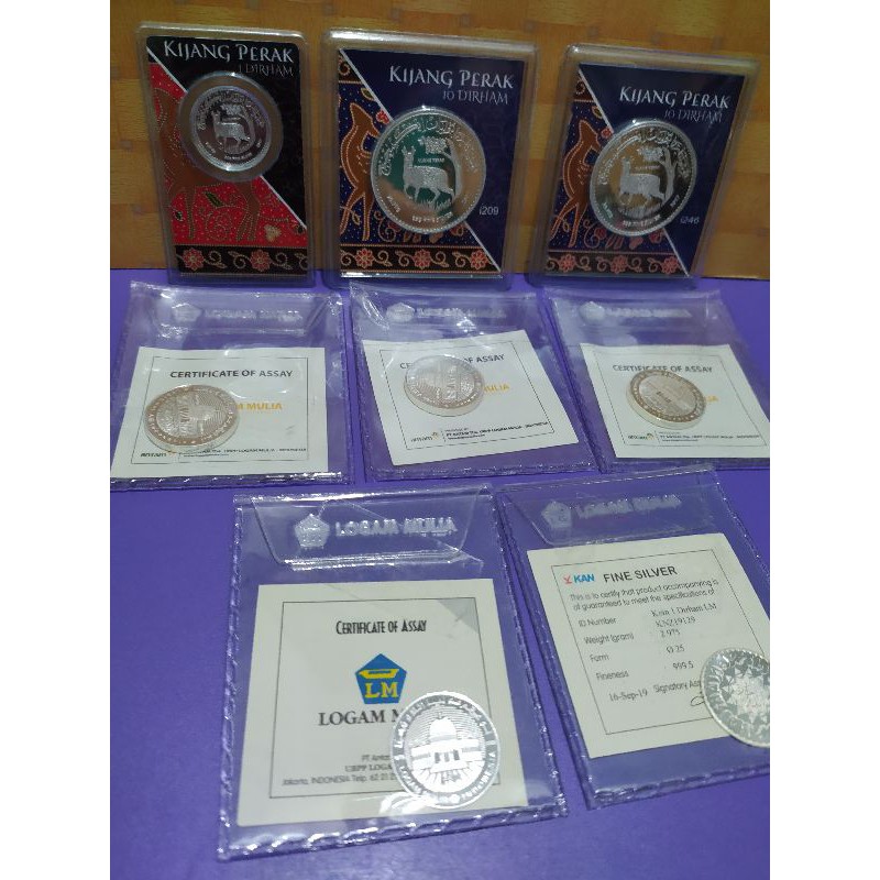 Jual Koleksi Koin Perak Dirham Antam - Kijang Perak / Fine Silver ...