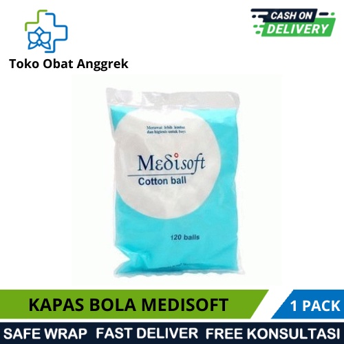 Jual MEDISOFT KAPAS BOLA/KAPAS BULAT/KAPAS BAYI | Shopee Indonesia