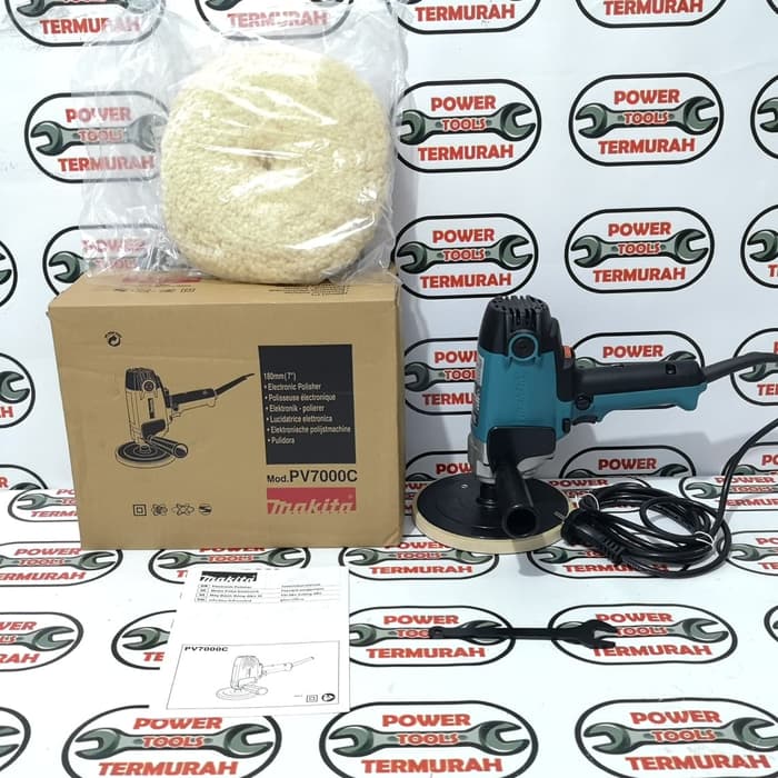 Jual Mesin Poles MAKITA 7" PV 7000 C Polisher Mobil PV7000C Variable ...