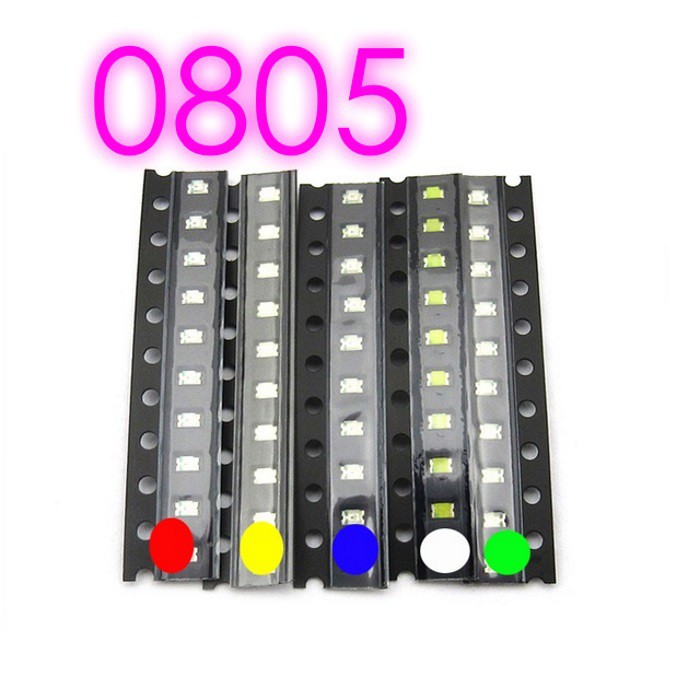 Jual 0805 SMD LED SMT Ultra Bright Berbagai Pilihan Warna Putih Hijau ...