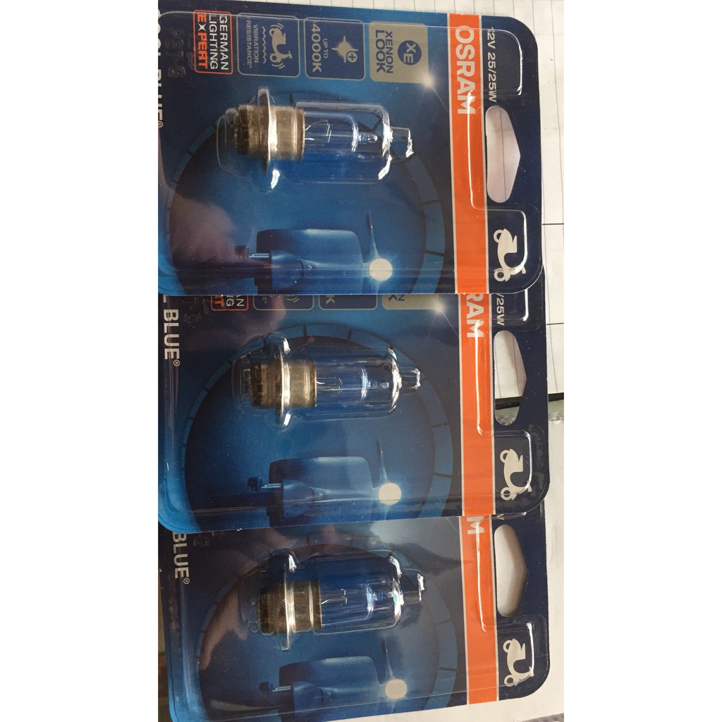 Jual BOHLAM LAMPU HALOGEN OSRAM H6 COOL WHITE 25 & 35 Watt MOTOR BEBEK ...