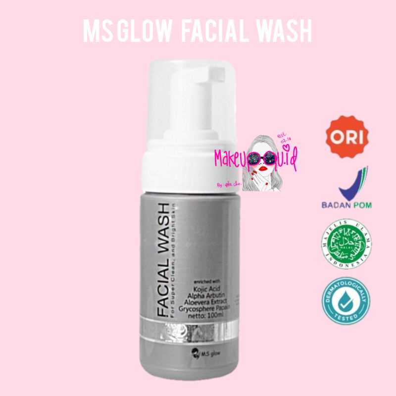 Jual Ms Glow Facial Wash / sabun muka Ms Glow / Ms glow Face Wash ...
