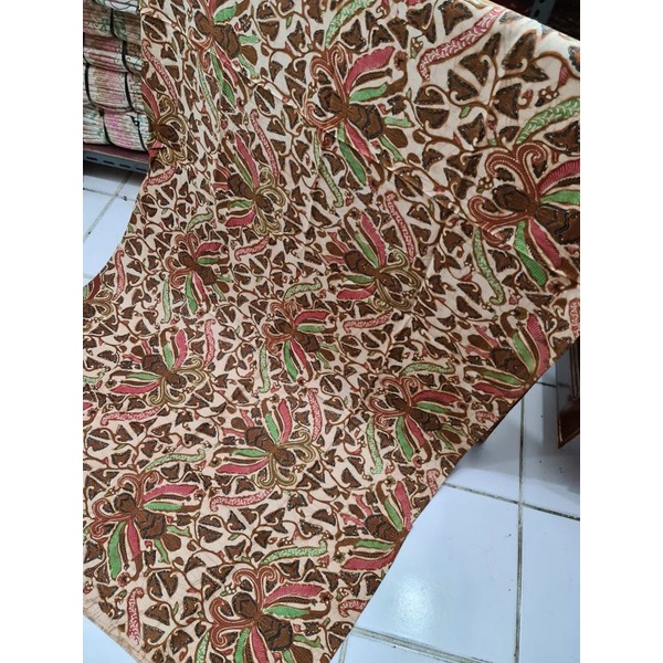 Jual Kain batik solo kombinasi tulis wijaya kusuma bledak | Shopee ...