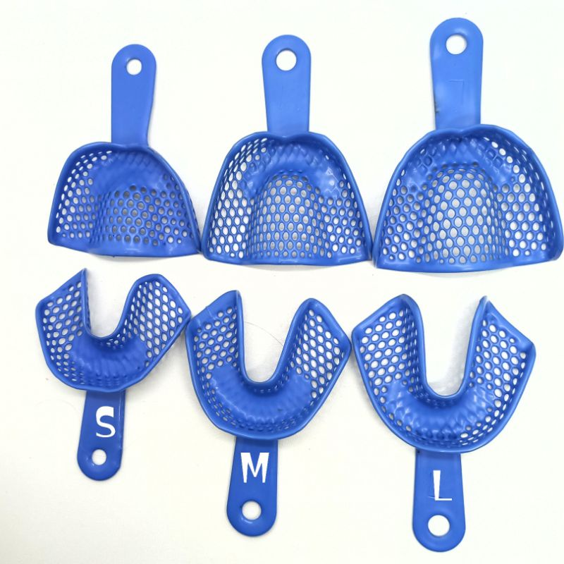 Jual sendok cetak alginet untuk gigi palsu ukuran SML dan sebagian ...