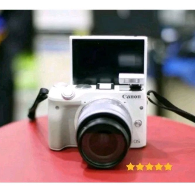 Jual Camera Kamera Mirrorless Canon Eos M3 Lensa 15-45mm Putih Murah ...