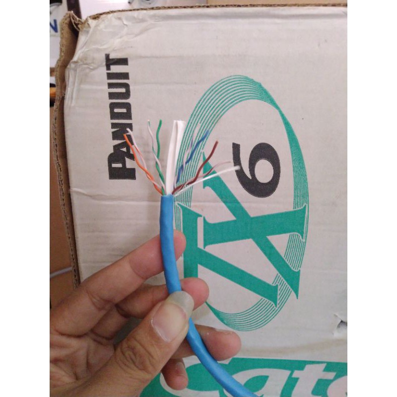 Jual Kabel Data LAN Panduit Cat6 Cat 6 Biru | Shopee Indonesia