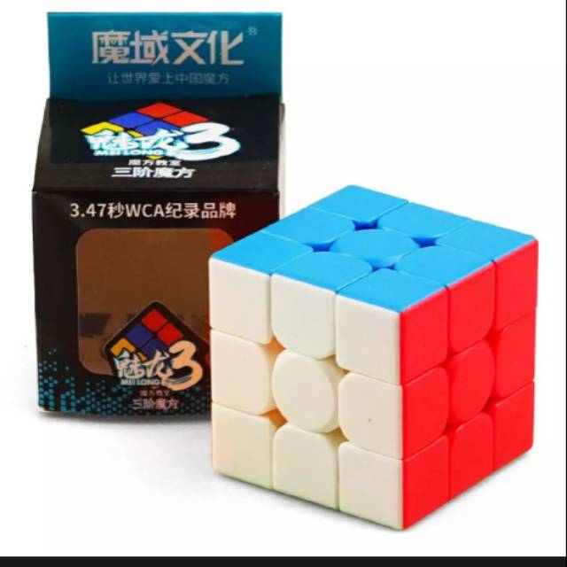 Jual Rubik Rubiks Speed Cube Cubing Meilong - Mainan asah Otak Anak ...