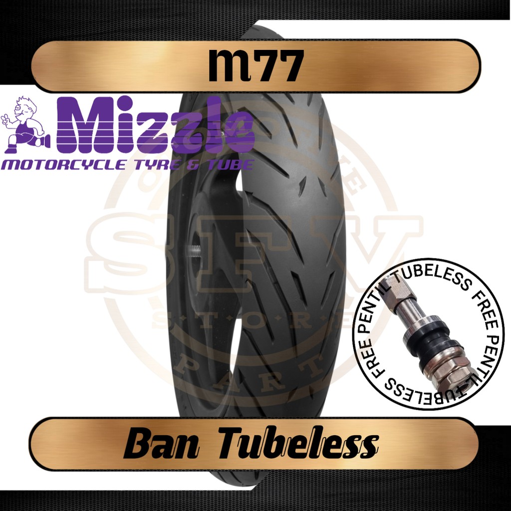 Jual Ban MIZZLE Ring 14 80/80 90/80 100/80 M77 Tubeless Matic | Shopee ...
