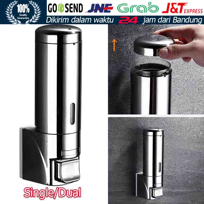 Jual Stainless Steel Tempat Sabun Cair Soap Dispenser Gantung Tembok ...
