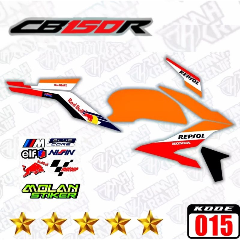 Jual Decal Sticker Striping Variasi Honda CB 150 R 2018-2020 REPSOL ...