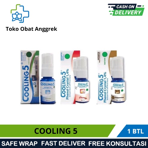 Jual COOLING 5 SPRAY/OBAT SARIAWAN SEMPROT/SAKIT TENGGOROKAN/BAU MULUT ...