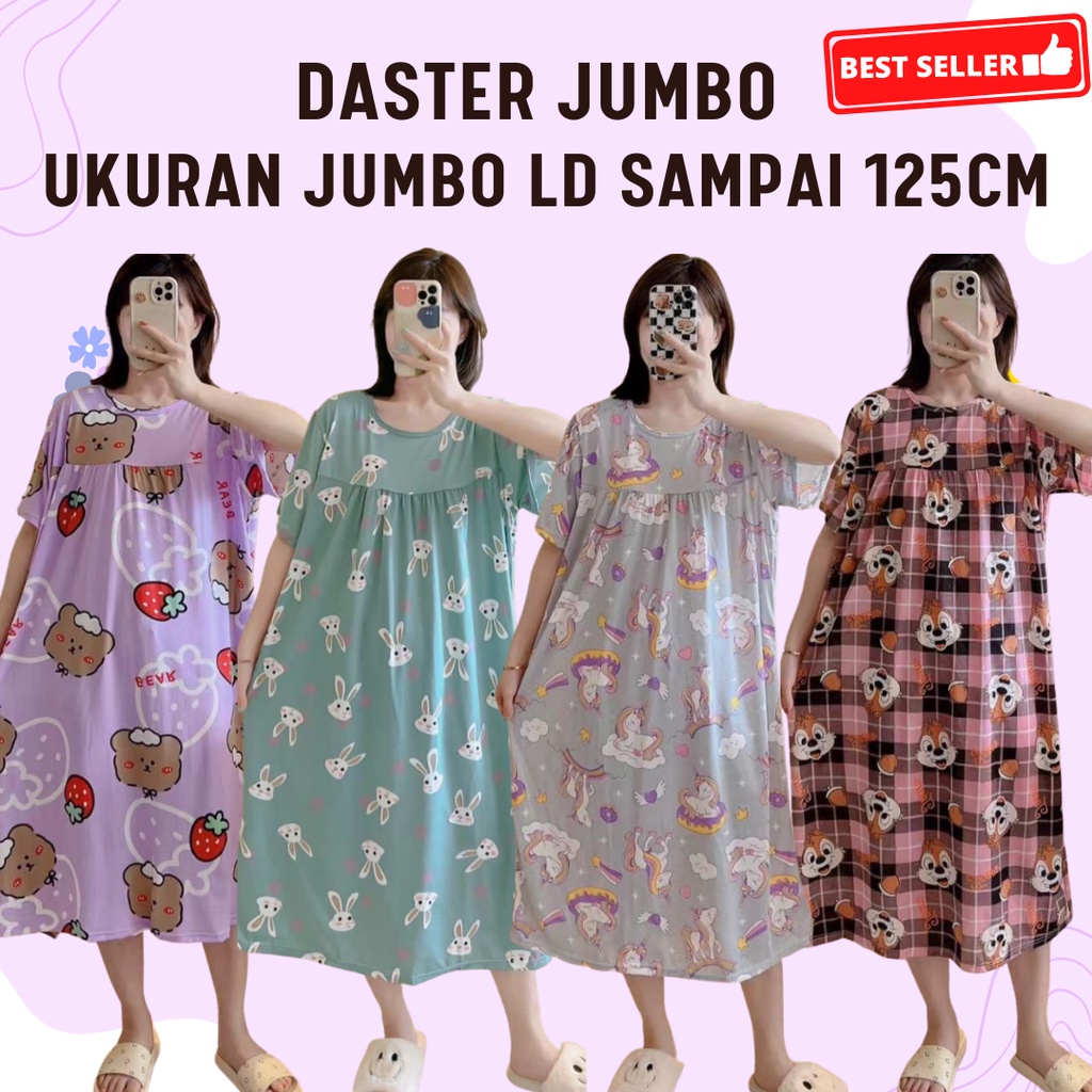 Jual Dress Santai Oversize Jumbo / Daster Wanita Jumbo Import / Home ...