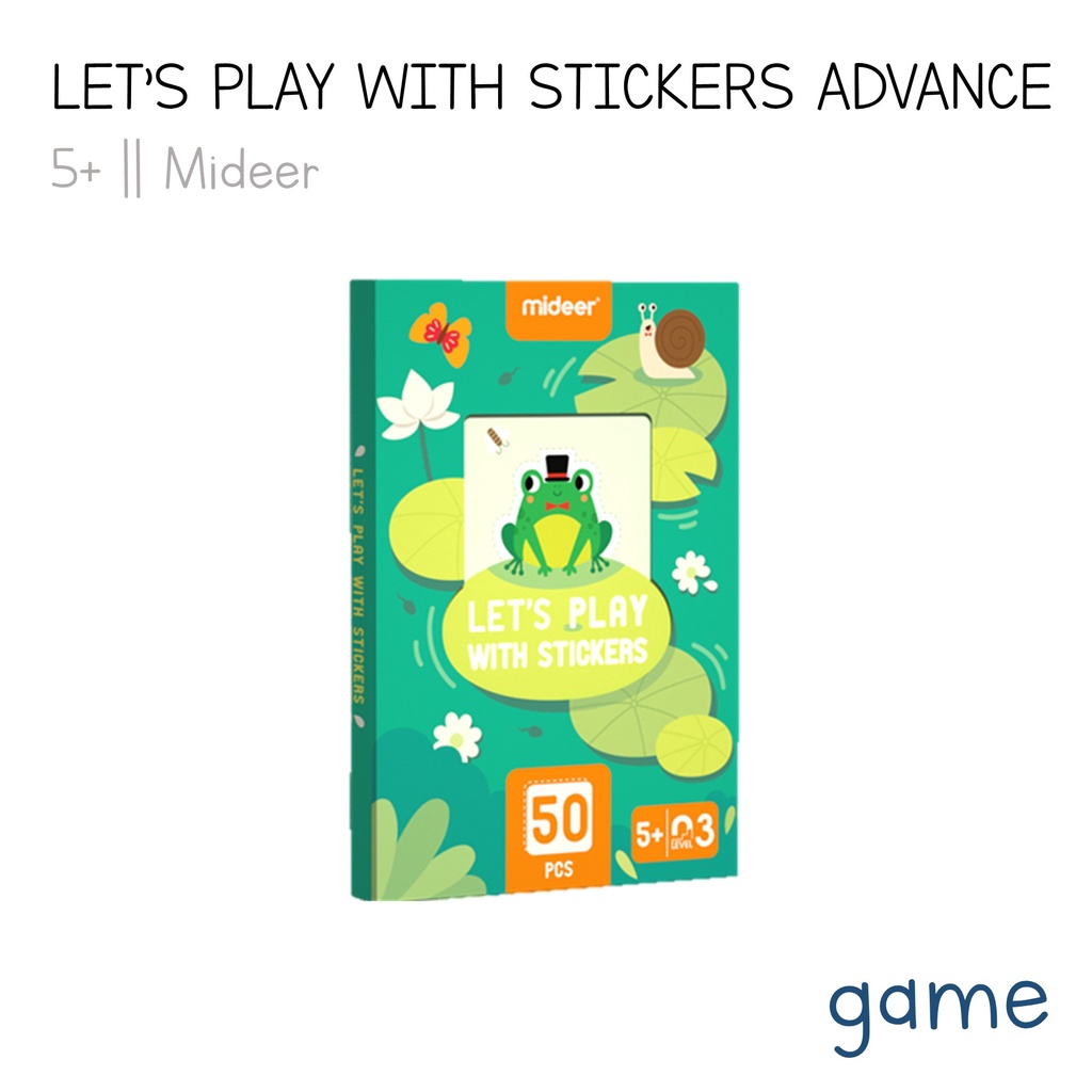 Jual Mideer Let's Play With Stickers - Beginner, Middle, Advanced ...
