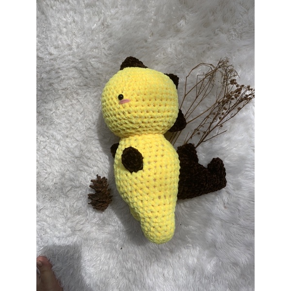 Jual Boneka rajut Dino dan Kucing (amigurumi dino dan cat) | Shopee ...