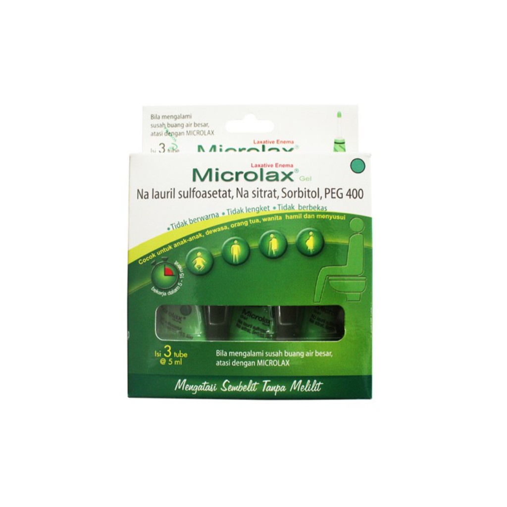 Jual MICROLAX ENEMA 1 BOX (@3 TUBE) / 1 TUBE (@5 ML) | Shopee Indonesia