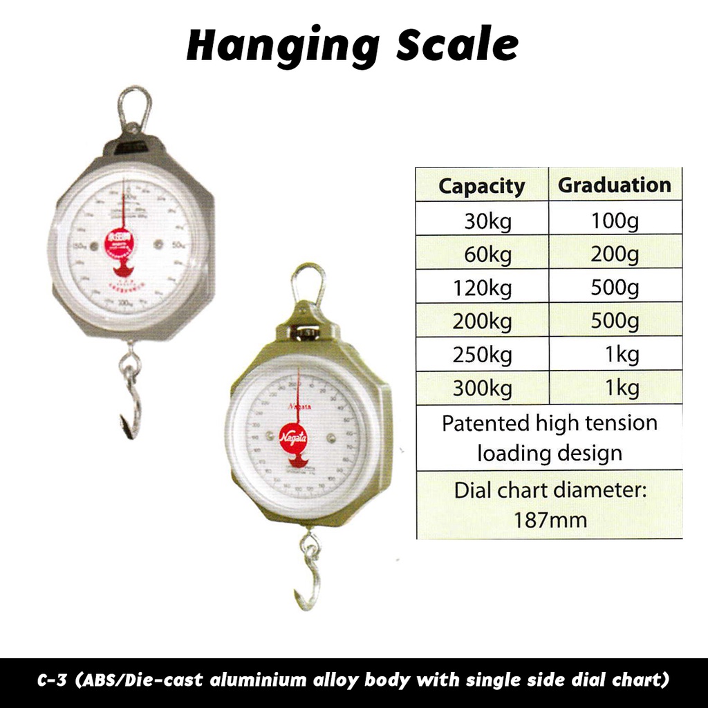 Jual TIMBANGAN GANTUNG NAGATA C3 / HANGING SCALE NAGATA TIMBANGAN ...