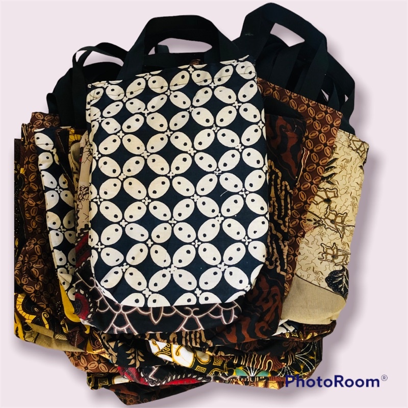 Jual Souvenir Tas jinjing 20x4x30cm Full Batik kain katun/ tas batik ...