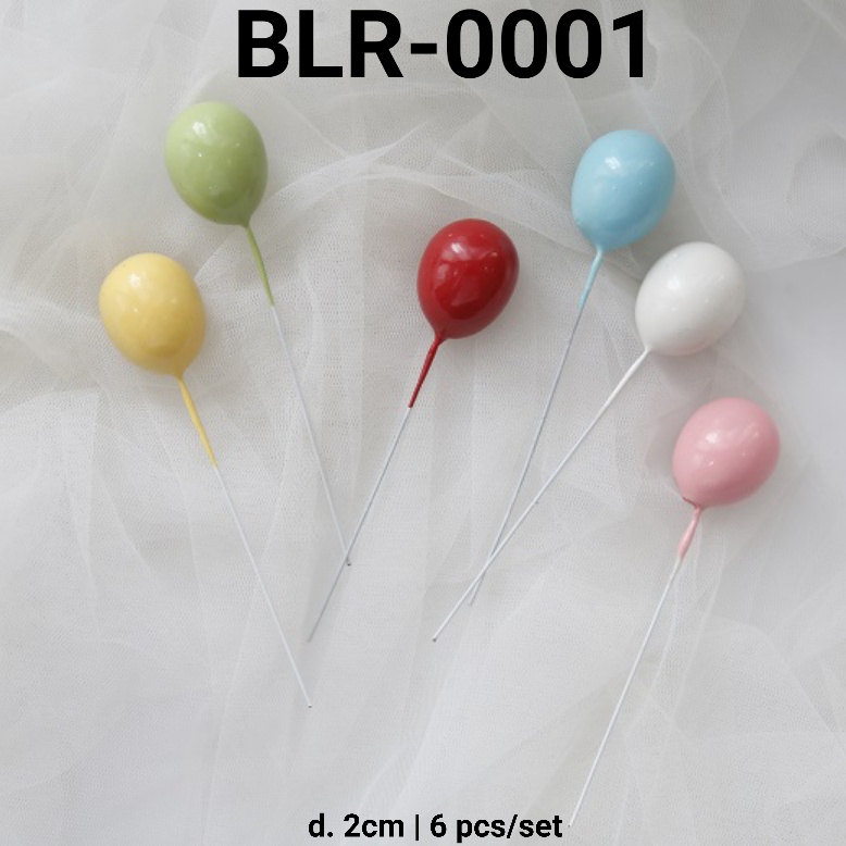Jual GR-BLR-0001 Cake topper hiasan kue balon warna warni | Shopee Indonesia