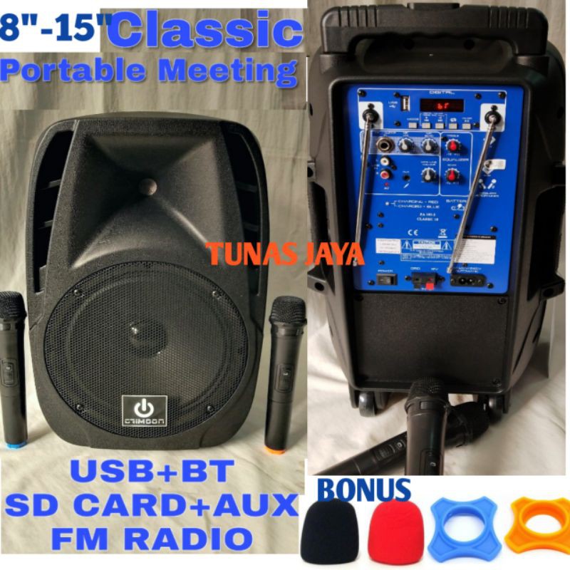 Jual SPEAKER PORTABLE WIRELESS MEETING CLASSIC CRIMSON 8 INCH SAMPAI ...
