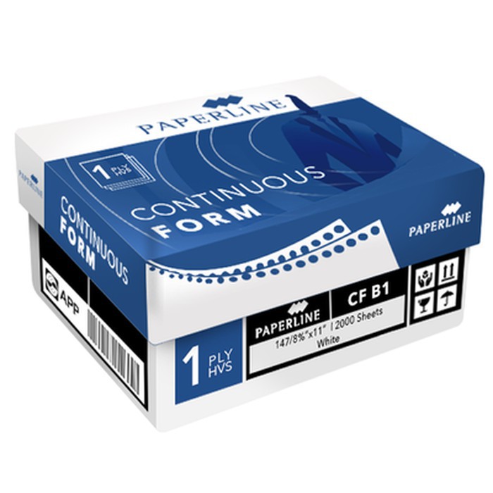 Jual Continuous Form Ukuran 14 7/8 Inch x 11 Inch, 1 Ply Merk Paperline ...