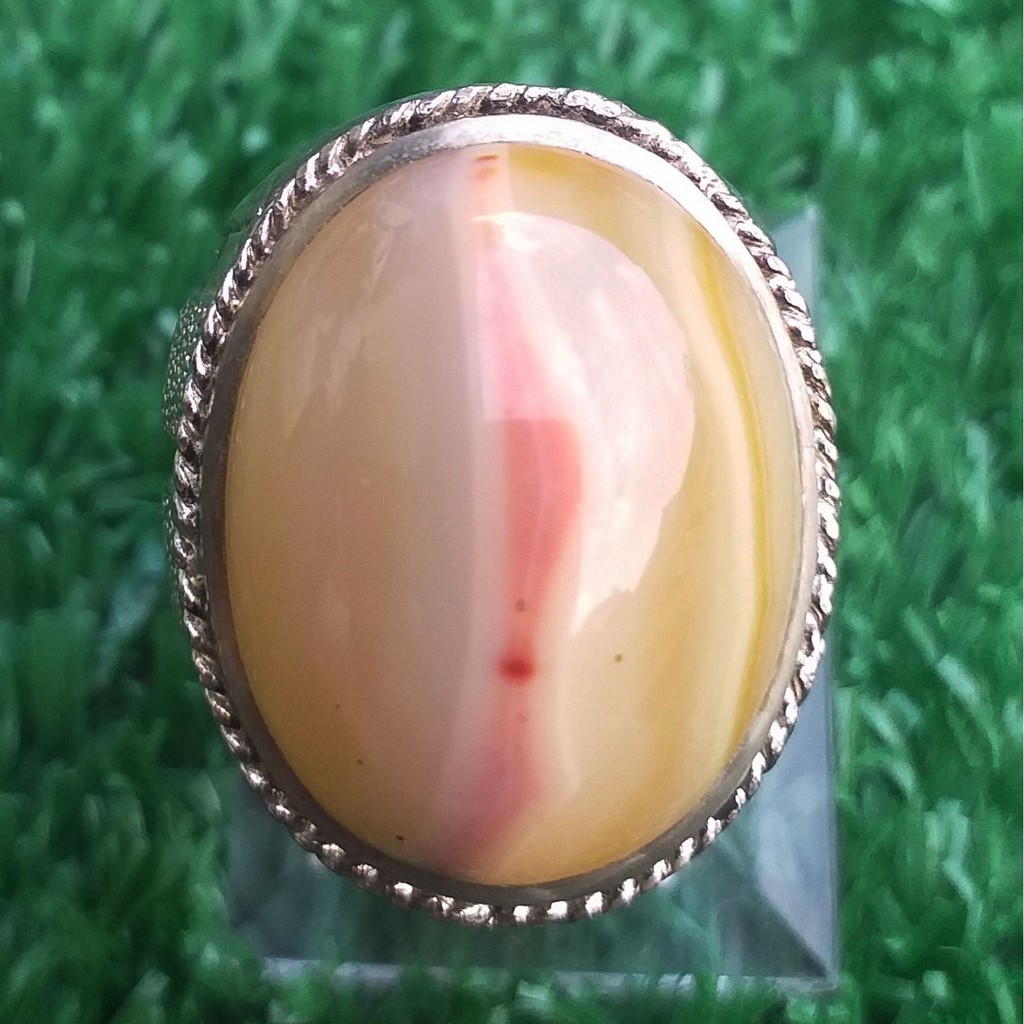 Jual Batu Akik Kendit Cempaka Kristal Bertitik Merah Di Jalur ...