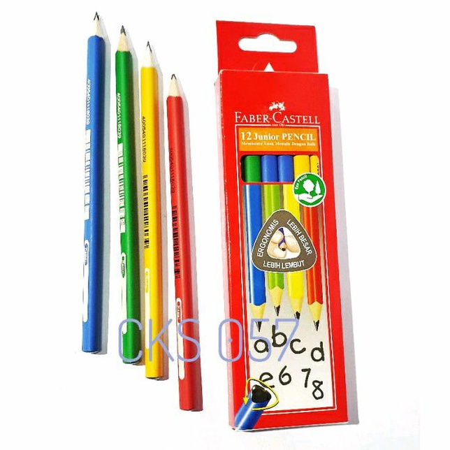 Jual Pensil 12 Junior FABER CASTELL (Per Lusin) | Shopee Indonesia