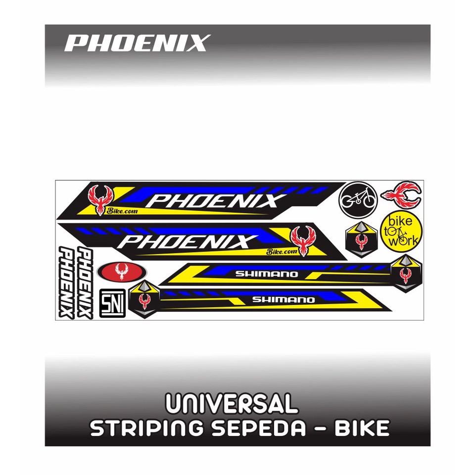 Jual STIKER DECAL/ COD / VARIASI SEPEDA UNIVERSAL/ALL BIKE STRIPING ...