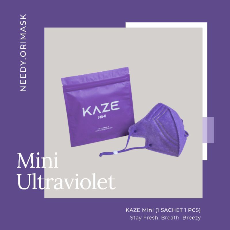 Jual KAZE Mini Mask – Warna Ultraviolet 1 Sachet 1 Pcs | Shopee Indonesia